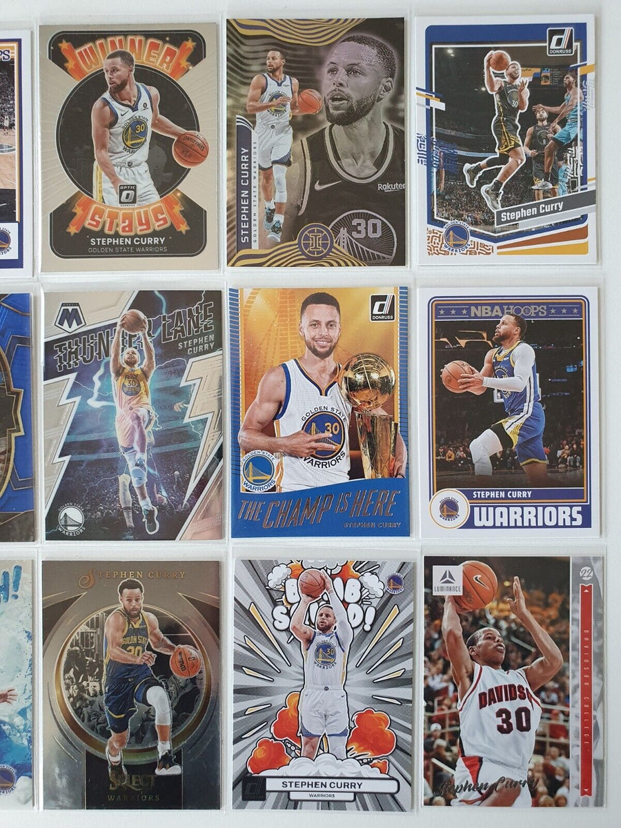 Stephen Curry Lot of 18 x Stephen Curry Collection Cards - Good Condit ...