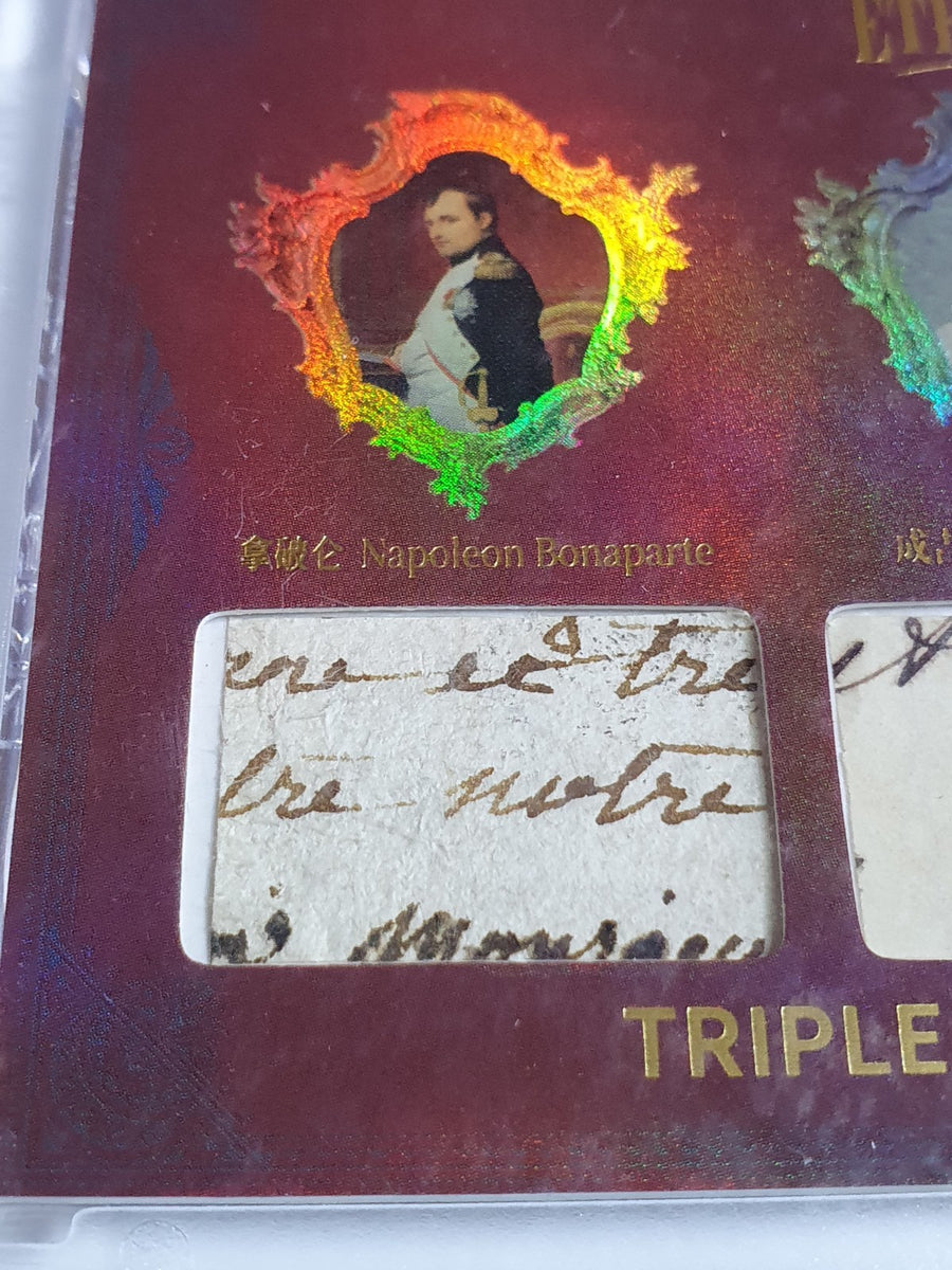 2024 Eternal Napoleon Bonaparte Genghis Khan Julius Caesar #RELICS RED ...