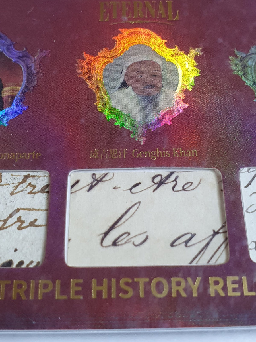 2024 Eternal Napoleon Bonaparte Genghis Khan Julius Caesar #RELICS RED ...