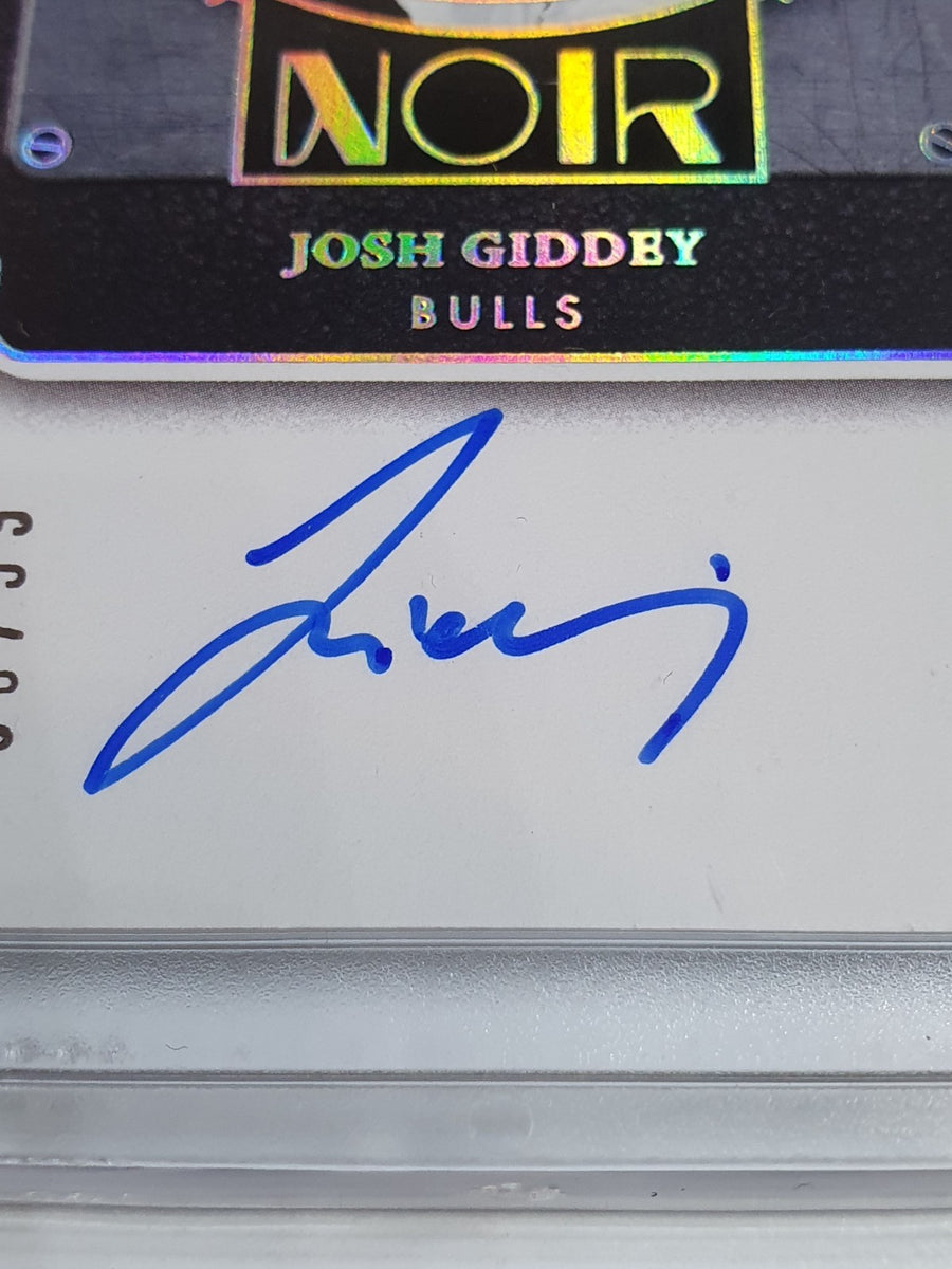 2024 Noir Josh Giddey AUTO /99 Snapshot Signatures (Bulls) - On Card A ...