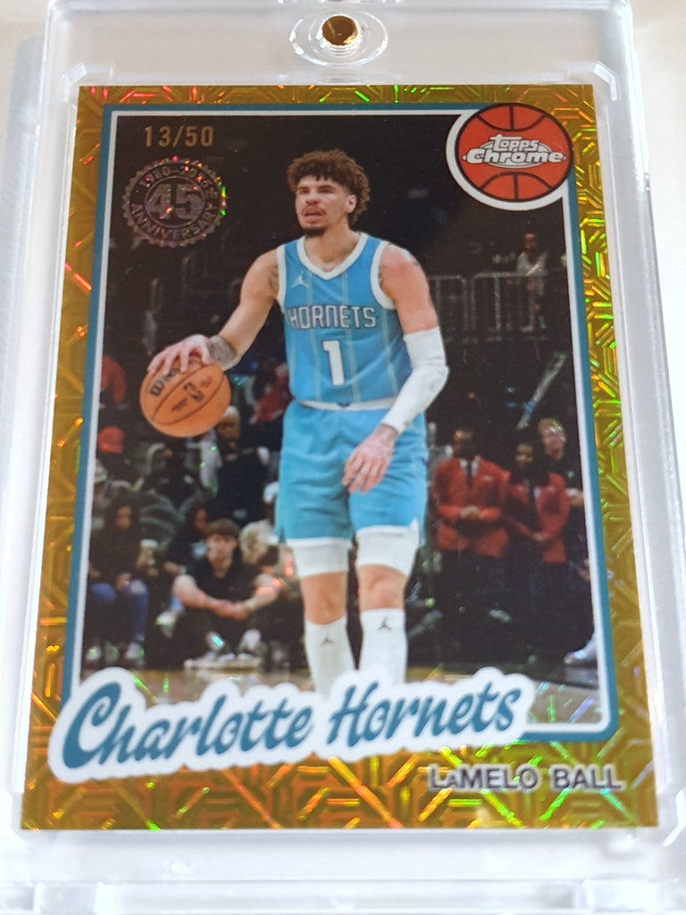 2025 Topps Chrome LaMelo Ball #TC-LB GOLD MOJO REFRACTOR /50 Holo - Ra ...