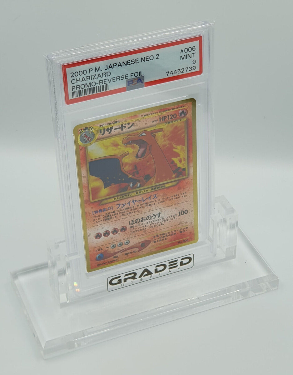 PSA Card Stand - Clear Premium Acrylic Stand for Graded Card Display ...