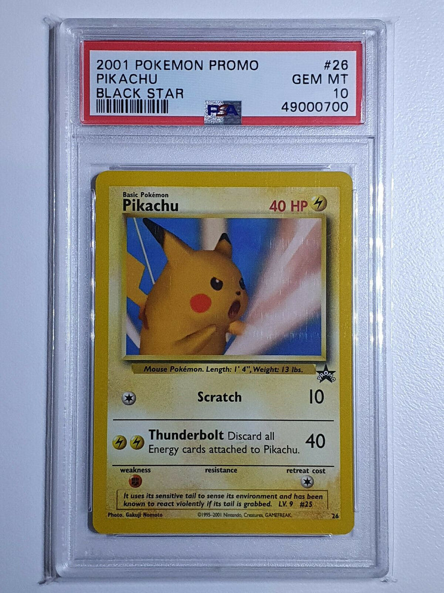 2001 Pokemon Pikachu Snap #26 Black Star Promo - PSA 10 – Perfect Edges ...