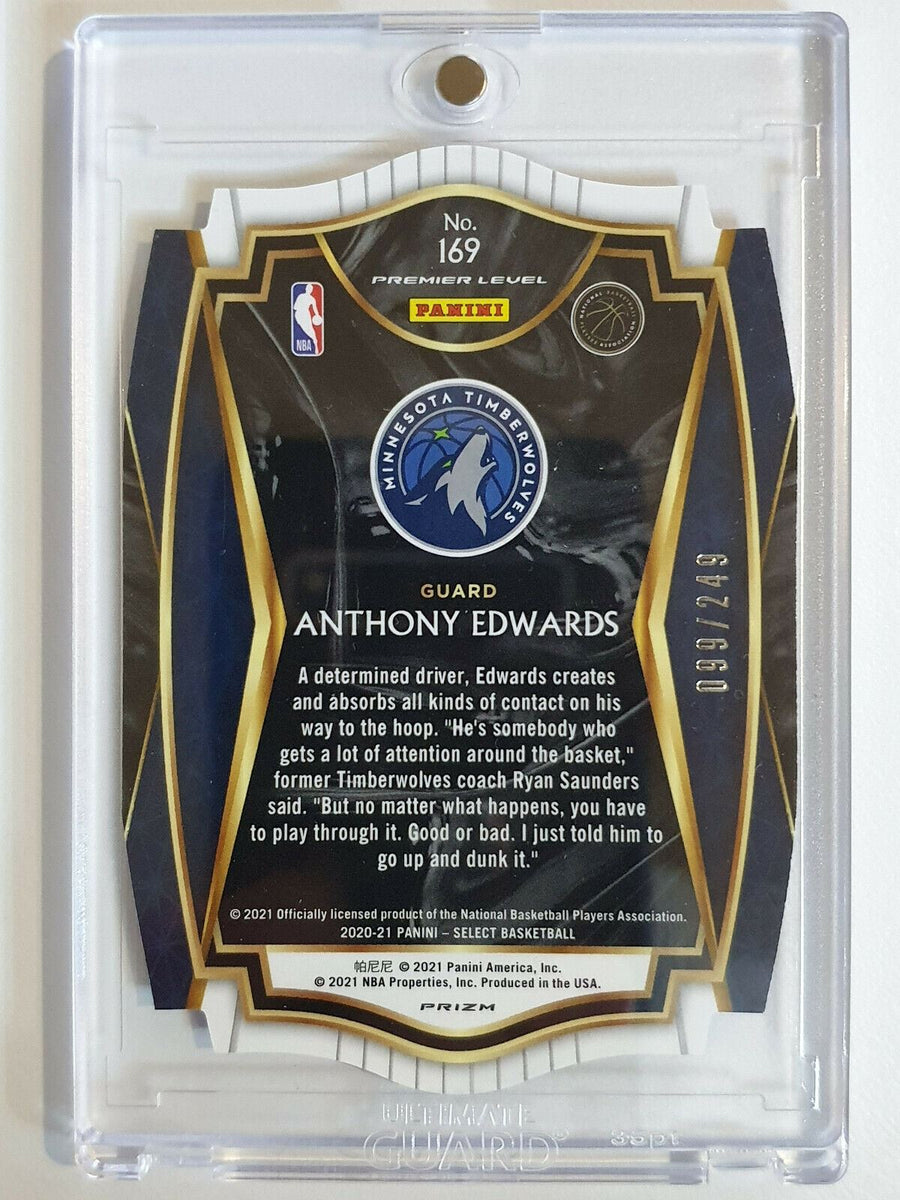 2021 Select Anthony Edwards Rookie #169 Die Cut BLUE /249 - Ready to G ...