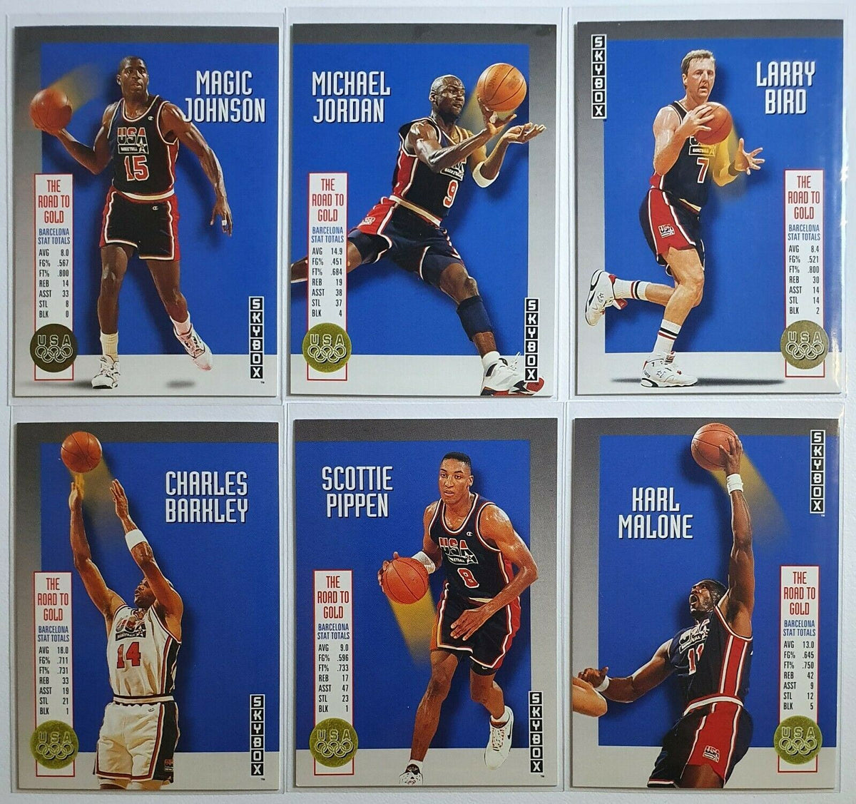 1992 Skybox USA Basketball Olympic Dream Team COMPLETE SET "Road to Go ...