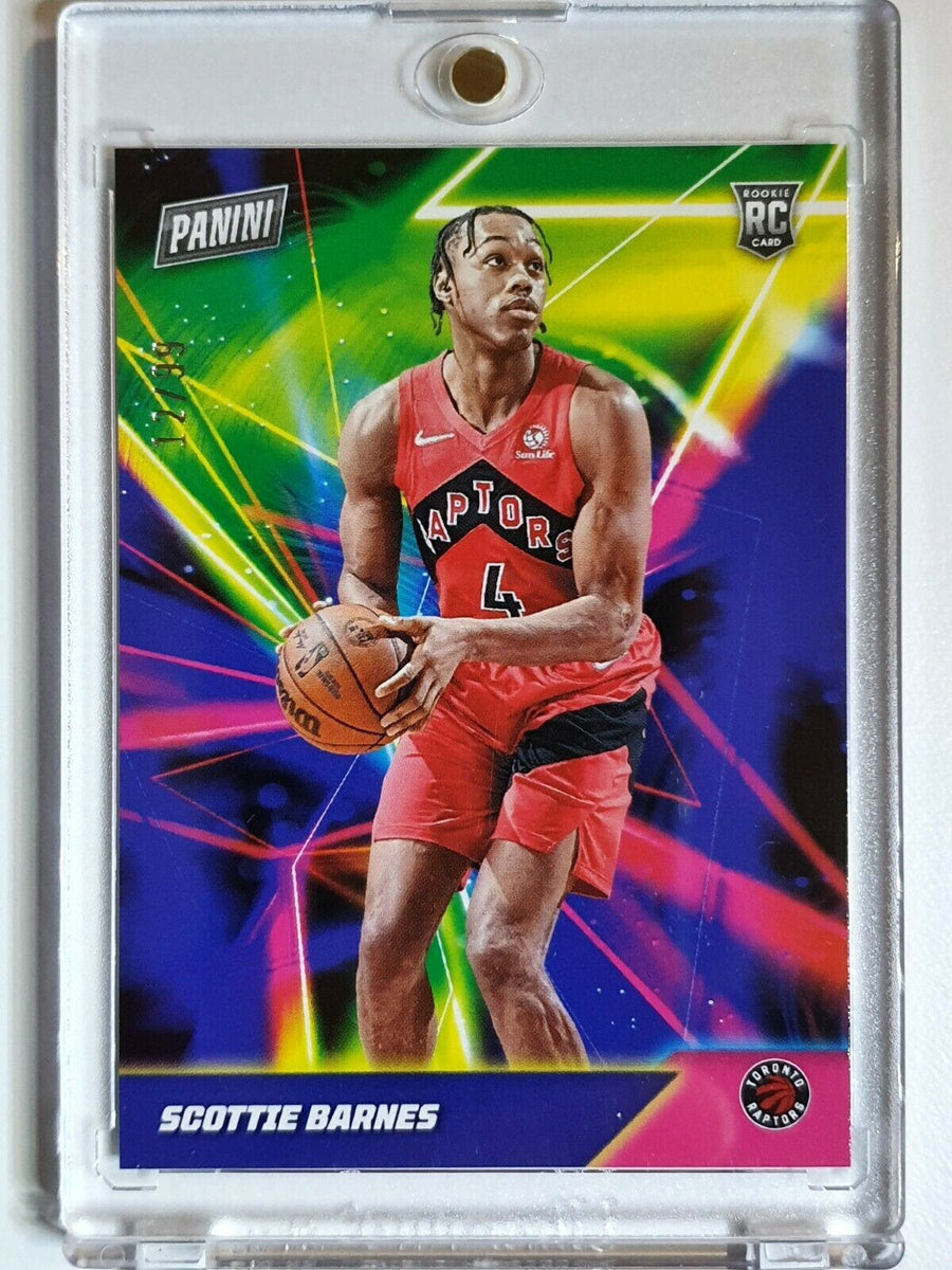 2021 Panini Scottie Barnes Rookie NEON GALAXY /99 Player of the Day ...