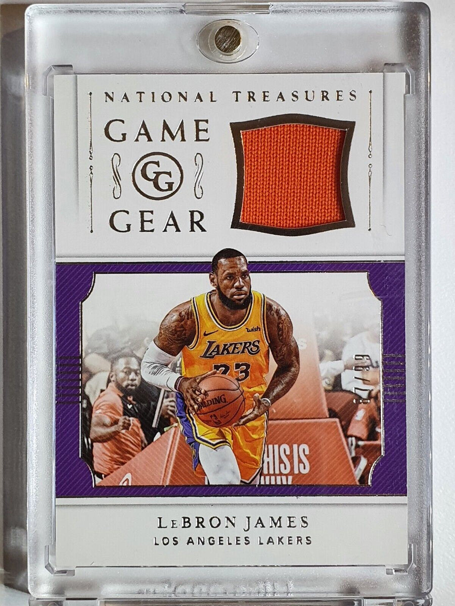 2018 National Treasures LeBron James #PATCH /99 Game Worn Jersey - Rar ...