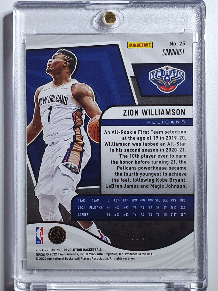 2021 Revolution Zion Williamson #60 SUNBURST /60 Holo - Ready to Grade ...