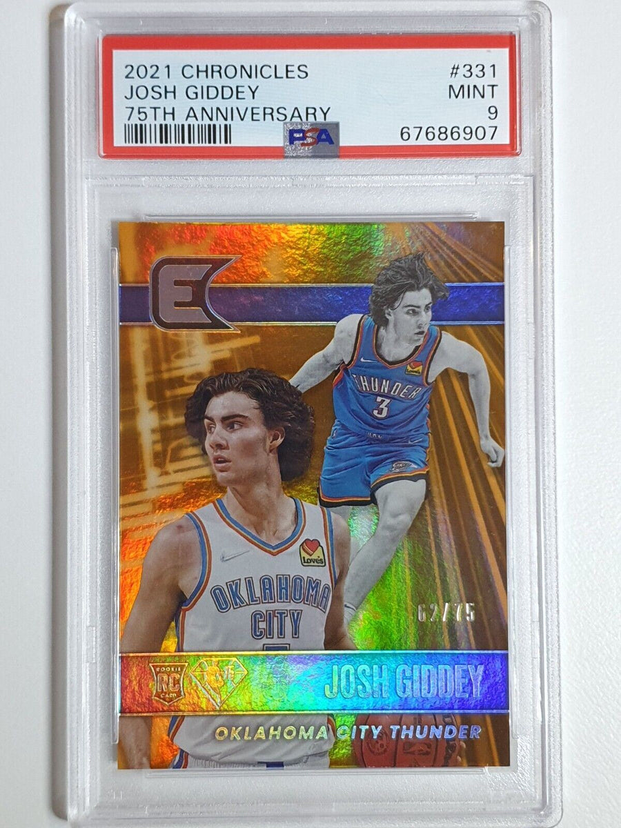 2021 Chronicles Josh Giddey Rookie 75th ANNIVERSARY /75 - PSA 9 (POP 1 ...
