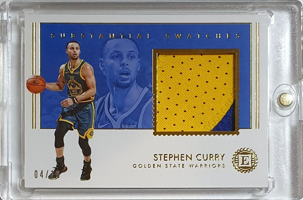 2018 Encased Stephen Curry #PATCH GOLD PRIME /10 Game Worn Jersey - Ra ...
