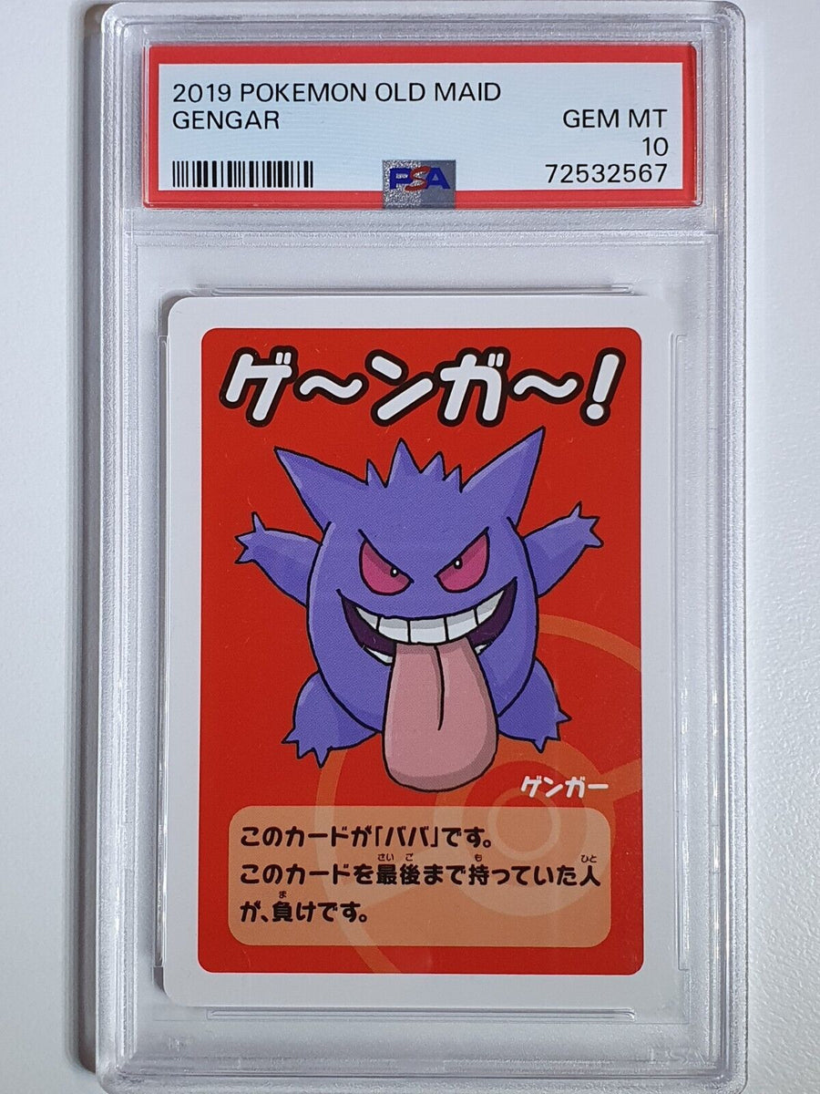 2019 Pokemon Gengar Old Maid Pokemon Center - PSA 10 – Perfect Edges Cards